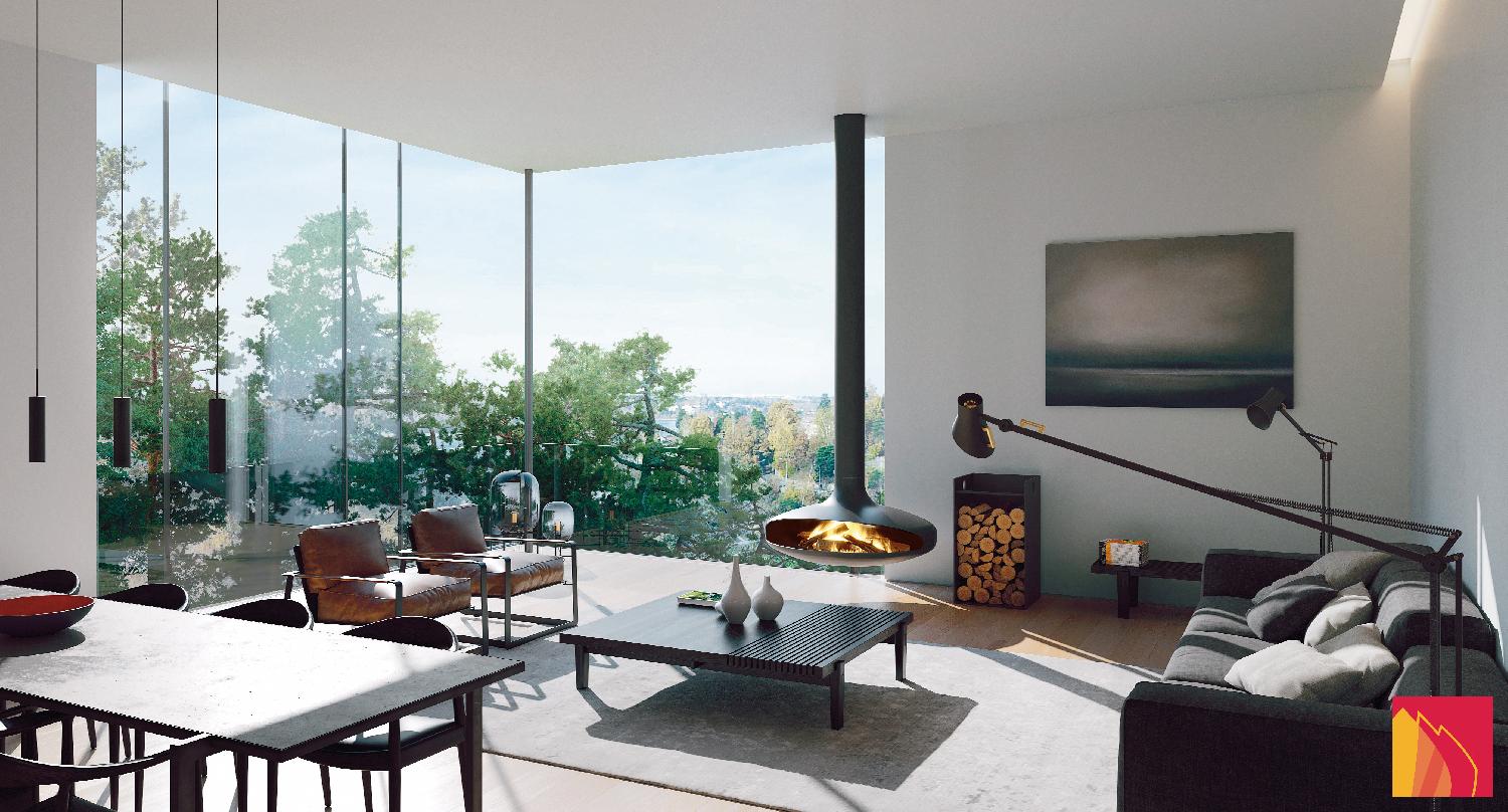 Enfoque GIROFOCUS - Chimenea de leña cerrada Focus